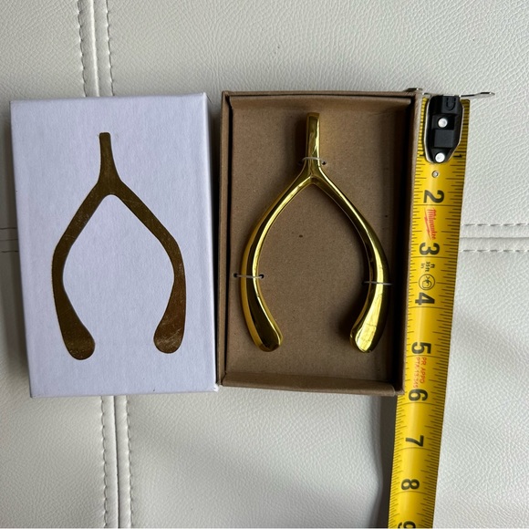 west emory | Office | Nib West Emory Gold Brass Lucky Wishbone ...